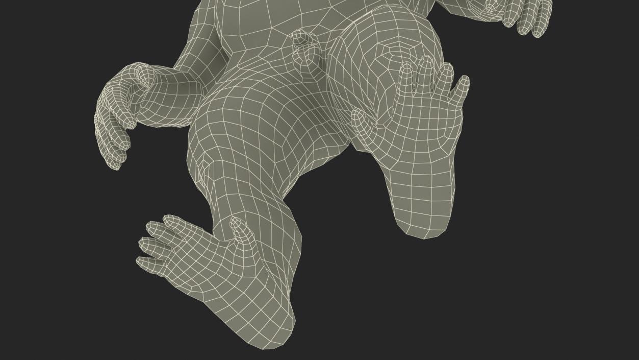 3D model Big Ape Gigantopithecus in Standing Pose | 3D Molier International