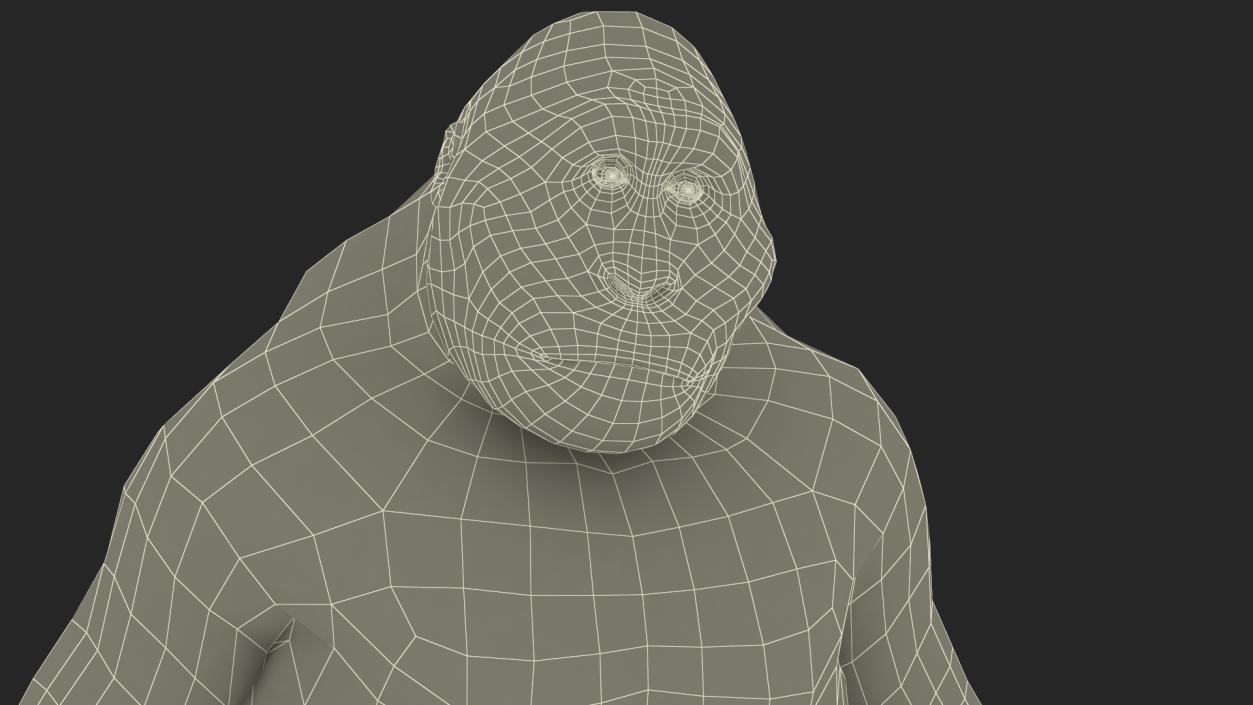 3D model Big Ape Gigantopithecus in Standing Pose | 3D Molier International