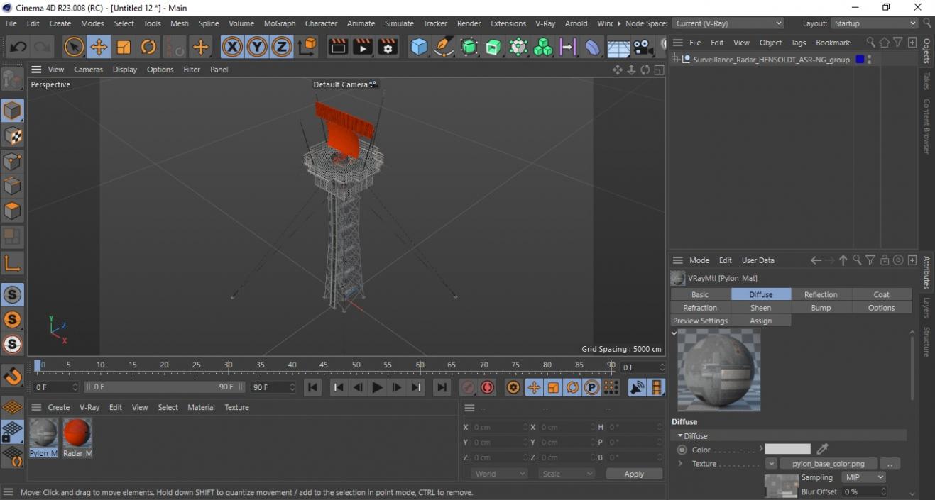 Surveillance Radar HENSOLDT ASR-NG 3D model | 3D Molier International