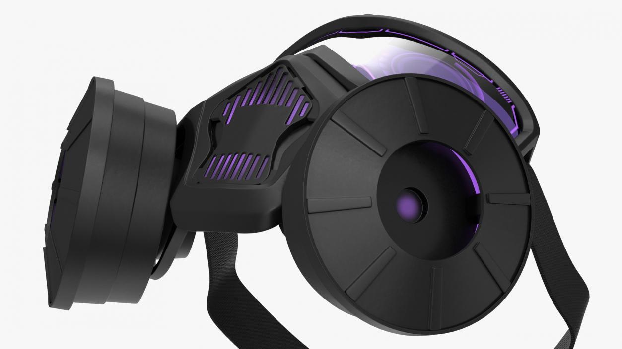 3D Mannequin Head Wearing Cyberpunk Gas Mask Purple model | 3D Molier ...