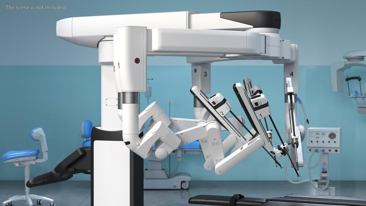3D Surgical Robotic System da Vinci SI with Operating Table | 3D Molier ...
