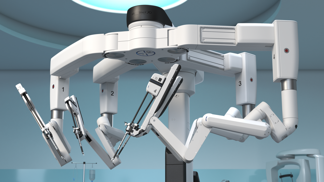 3D Surgical Robotic System da Vinci SI with Operating Table | 3D Molier ...