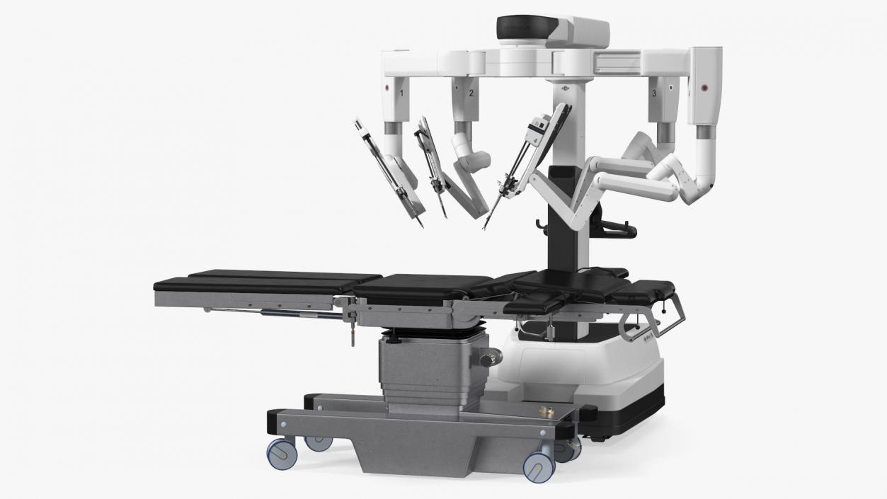 3D Surgical Robotic System da Vinci SI with Operating Table | 3D Molier ...