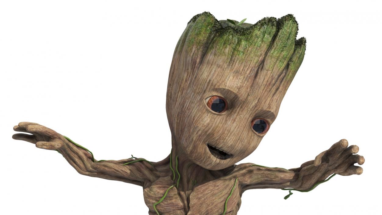 3D model Little Groot Character Dancing Pose | 3D Molier International