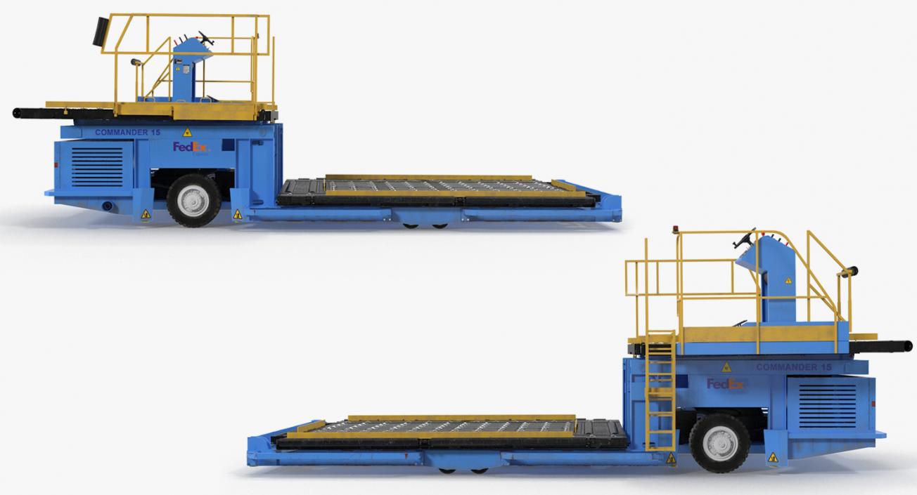 Aircraft Ground Support Lower Deck Loader Commander 15 3D model | 3D ...